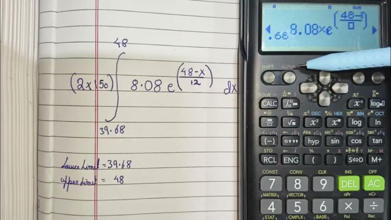 How to solve definite Integral in calculator - YouTube