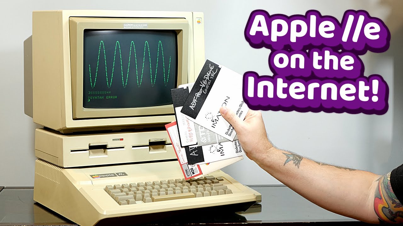 Browsing the Web on a Vintage Apple //e with Contiki! - YouTube