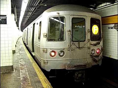 MTA NYCT R46 (F) Train Entering And Leaving Prospect Park - YouTube