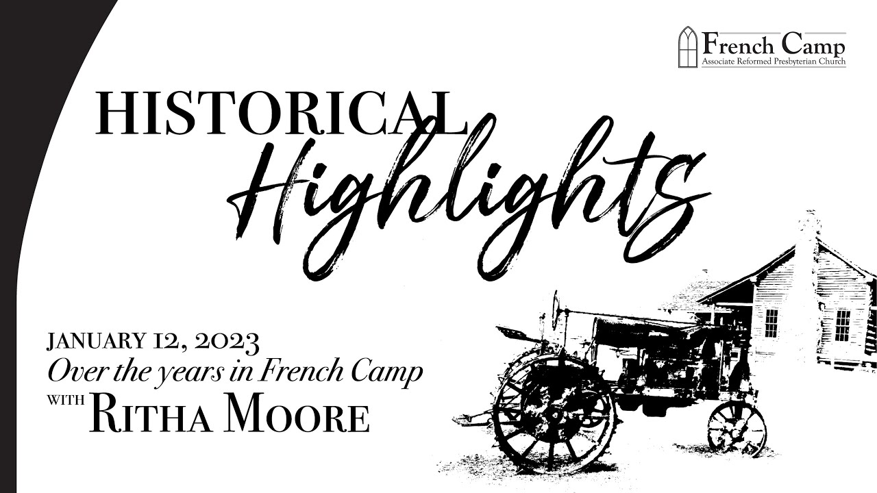 Historical Highlights Luncheon - January 12, 2023 with Ritha Moore ...