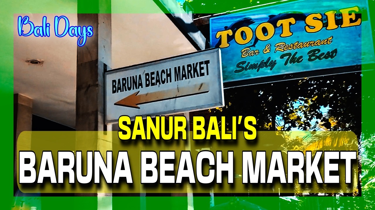 Shopping Tour 🛍️of Sanur Bali's BARUNA BEACH Market - YouTube