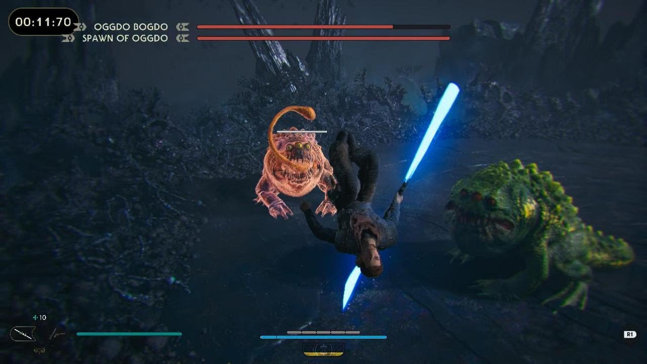 STAR WARS Jedi: Survivor two frogs (Boss Fight) with Double Bladed ...