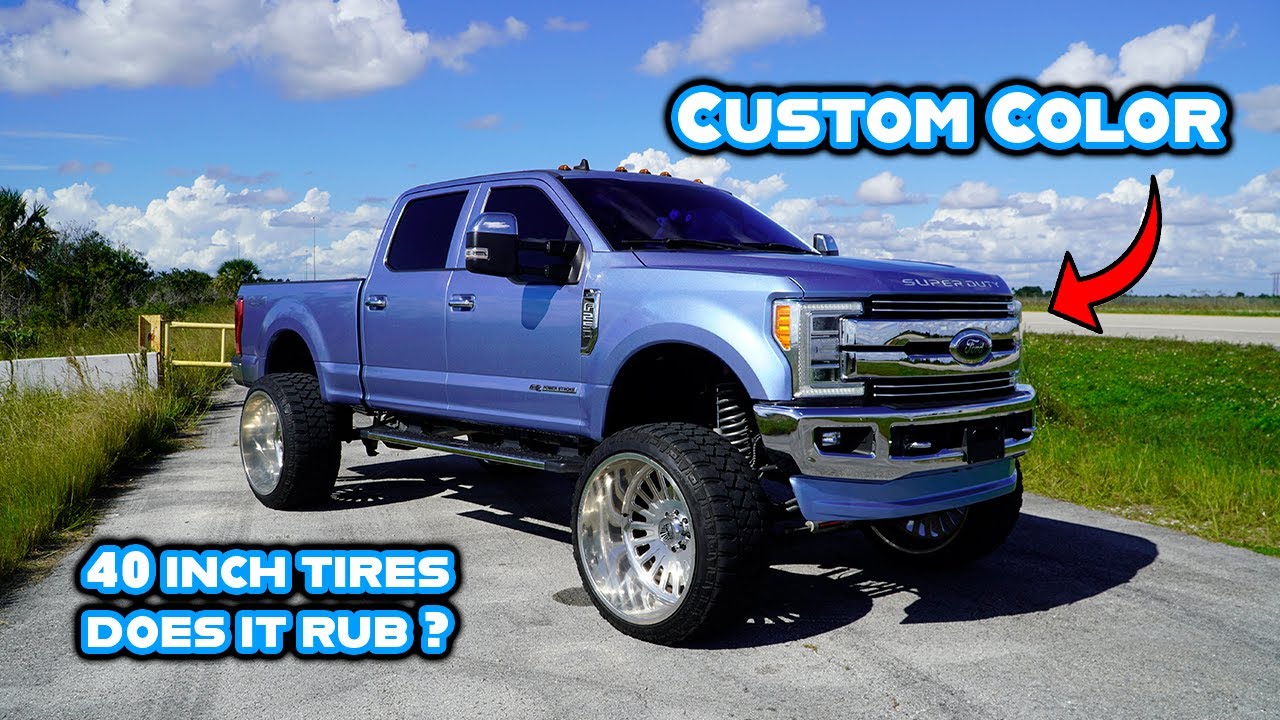 Wrapped 2019 6.7 F250 gets down ! - YouTube