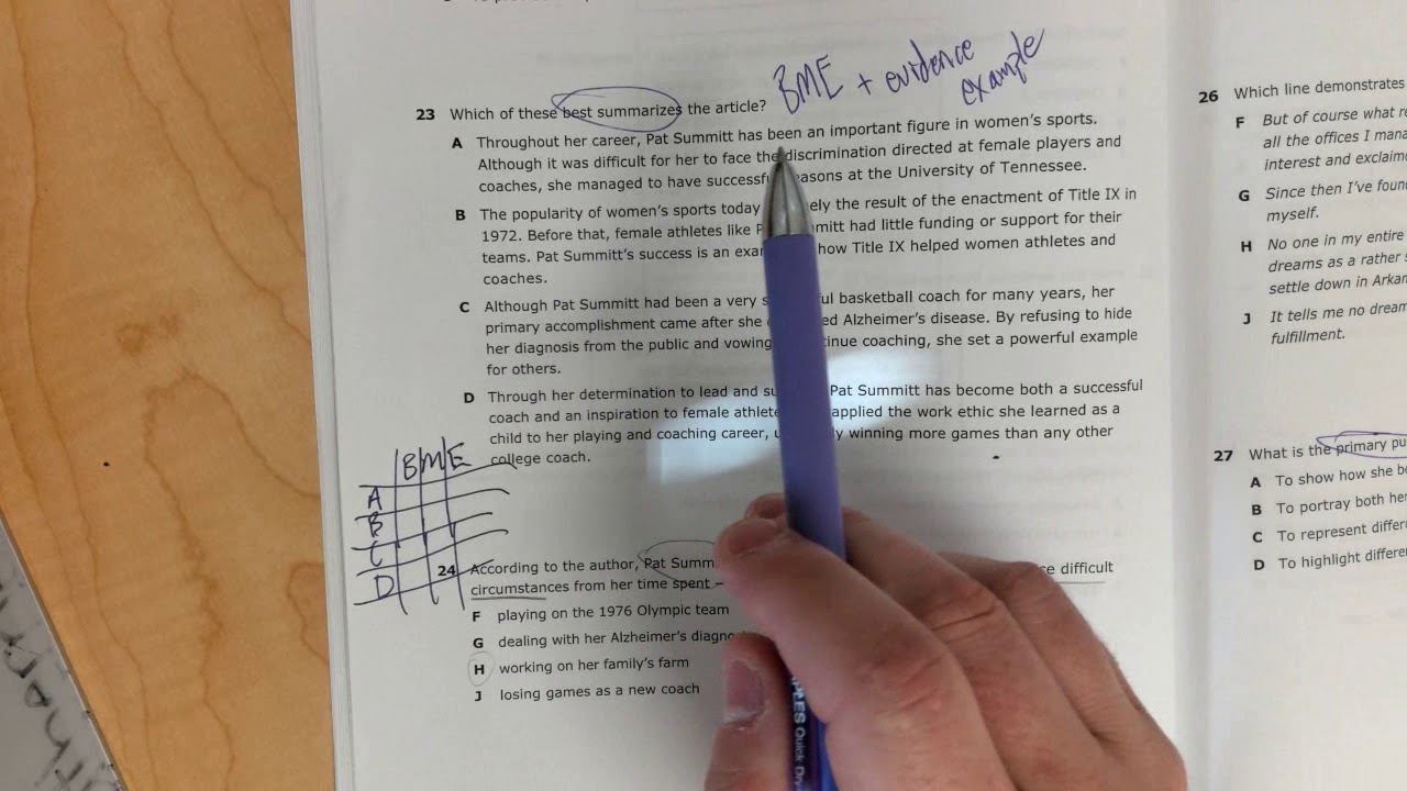 Summary Question Tutorial Video - YouTube