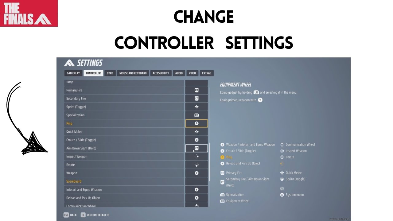 How to change Controller Settings in The Finals - YouTube