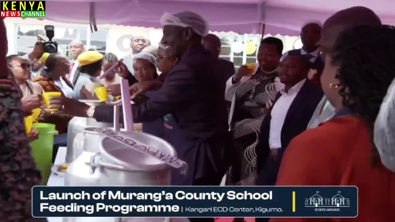 LIVE - RUTO LAUCHES SCHOOL FEEDING PROGRAMME IN MURANG'A - YouTube