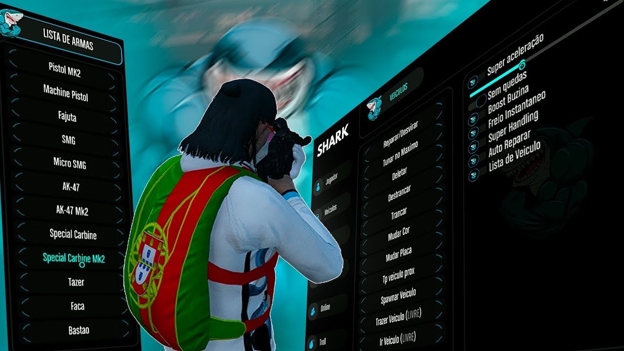 XITANDO COM MOD MENU NO FIVEM GTA-RP , PROJECT - YouTube