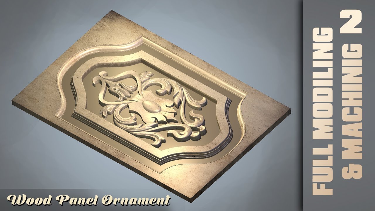 ArtCam Wood panel ornament part 2 - YouTube