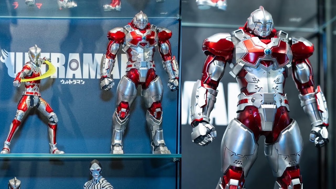 New Ultraman action figures on display threezero - YouTube