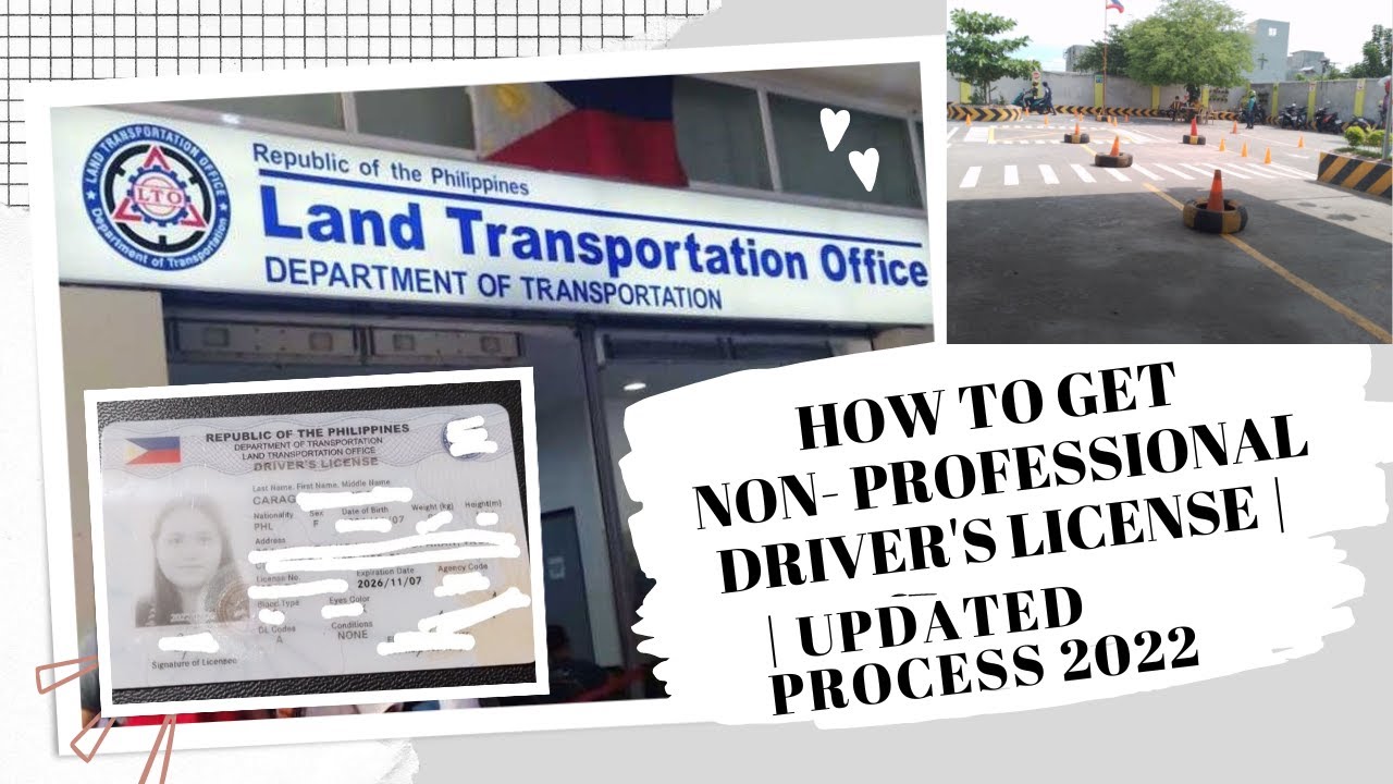 LTO Non-Professional Driver's License | 2022 Updated process ...