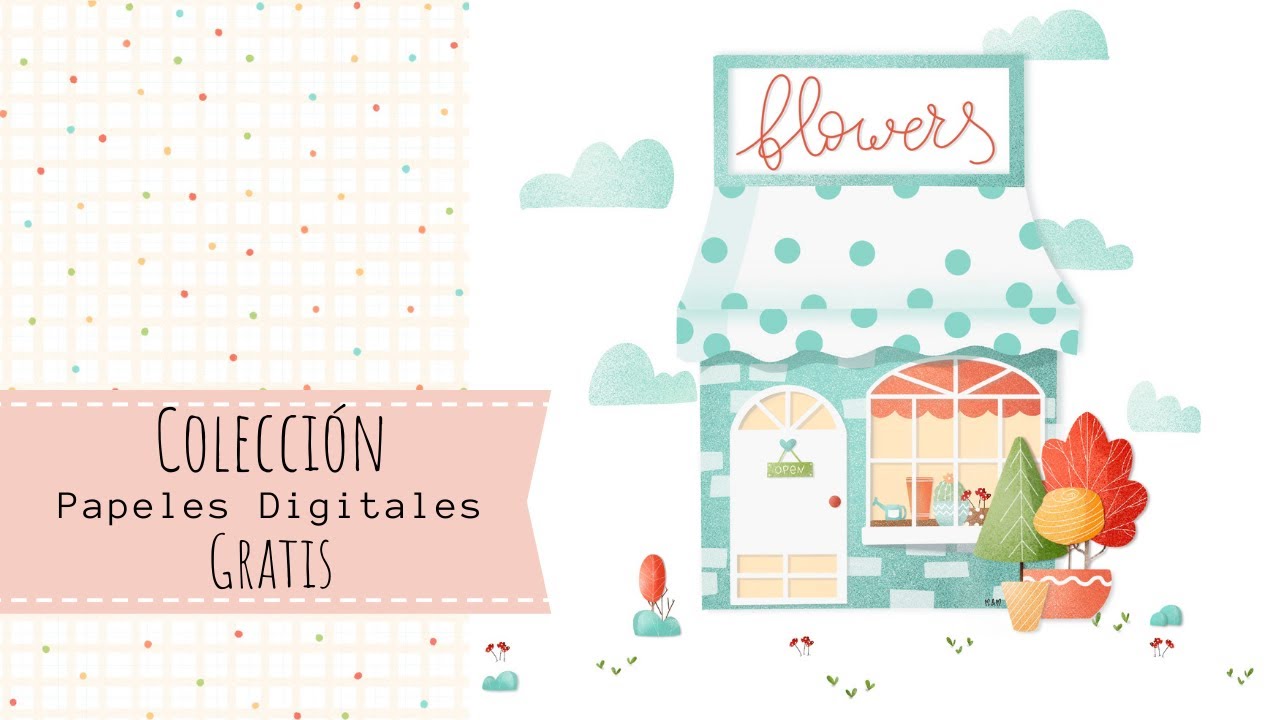 Colección 🌸 GRATUITA 😱😱😱 de PAPELES DIGITALES DE SCRAP💕 - YouTube