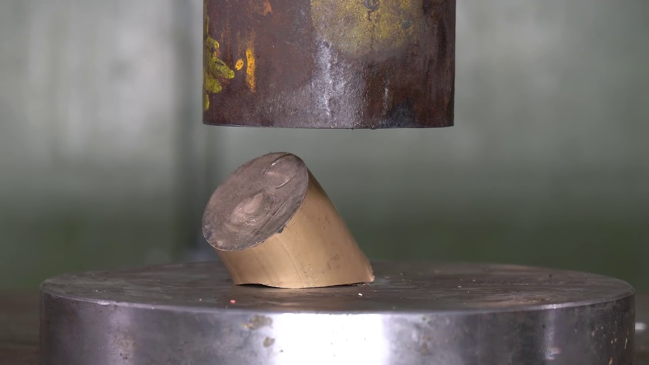 how strong are metals explosion broken window hydraulic press - YouTube