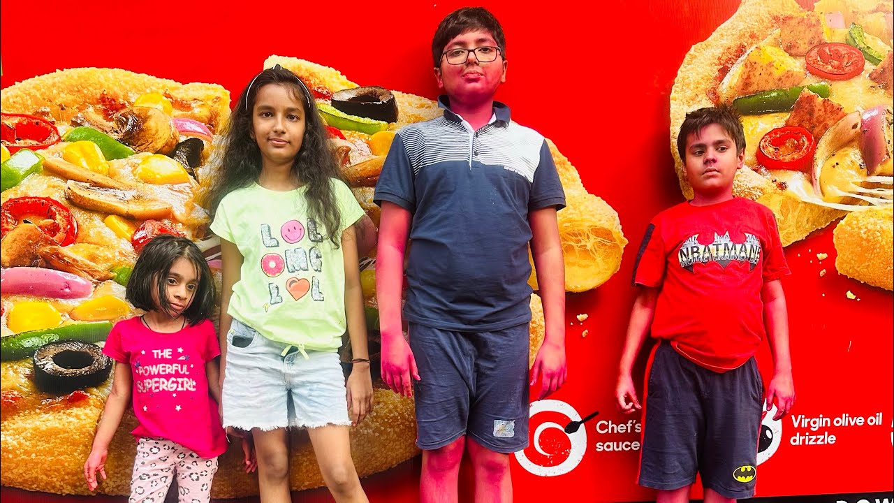 Pizza party post Holi - YouTube