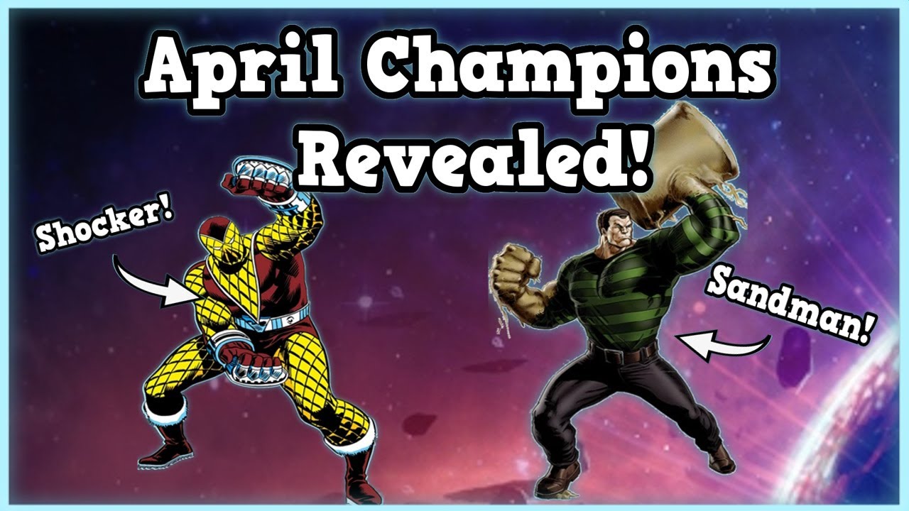 April Champions Revealed! Sandman! Shocker! | Marvel Contest of ...