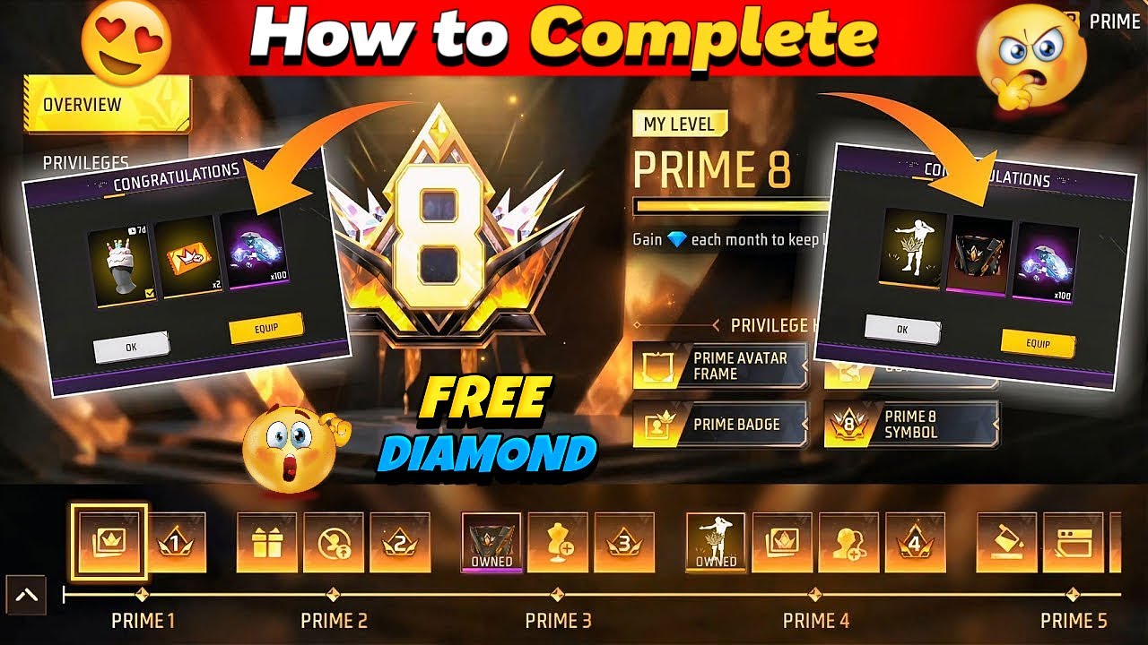 How to complete New Prime System Free Fire || Free Fire New event ...