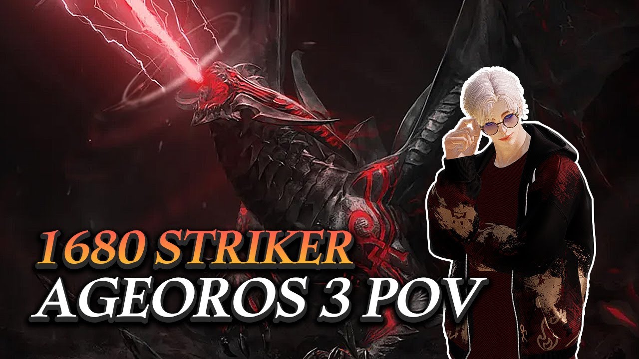 [Lost Ark]1680 Deathblow Striker - T4 Ageoros POV - YouTube