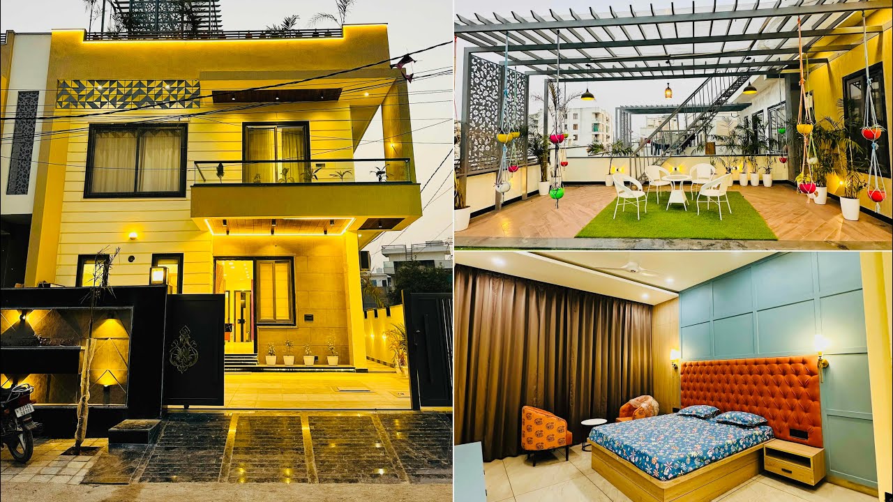 Inside Tour Of 285 Gaj Luxury Corner Kothi With Lift, Garden ...