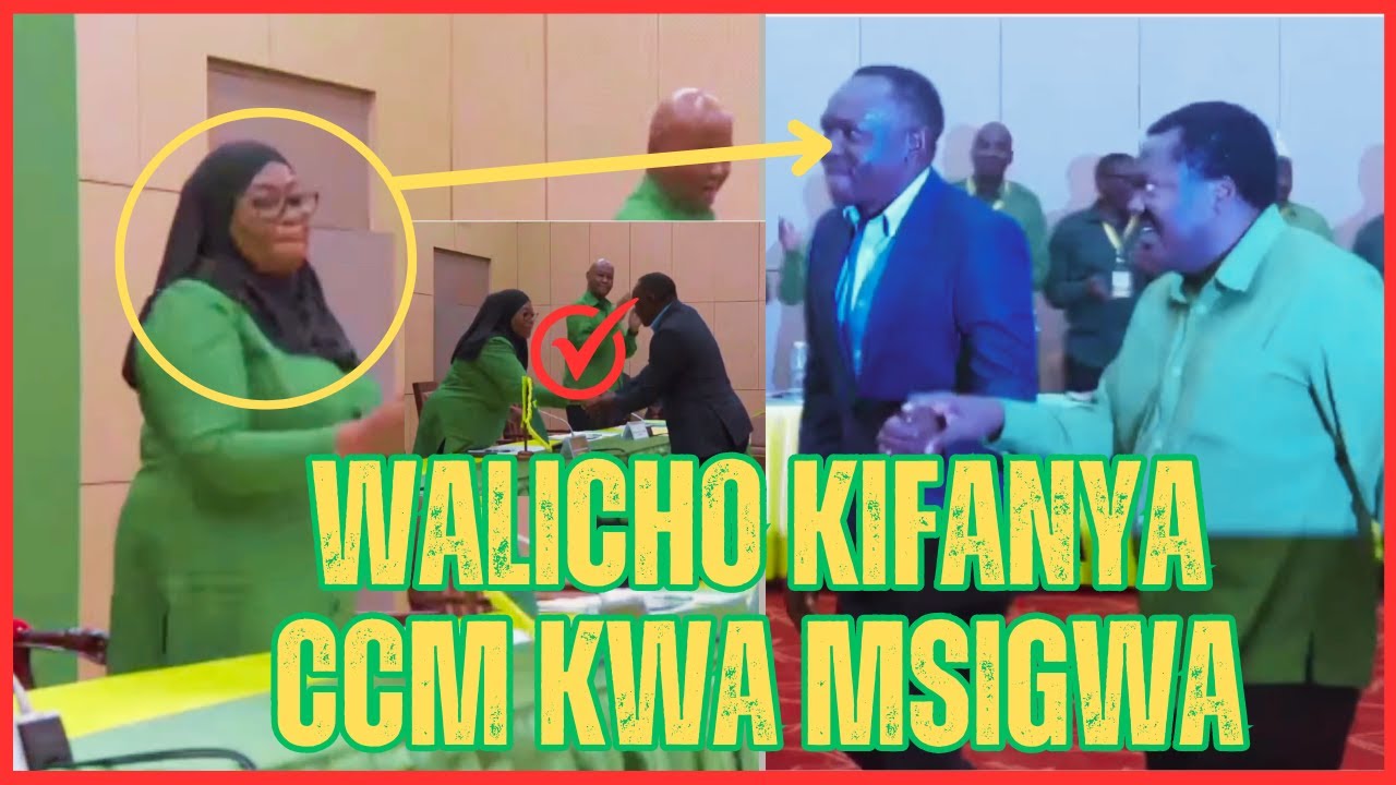 KILICHOTOKEA WAKATI PETER MSIGWA AKIPOKELEWA CCM KAMATI KUU - YouTube