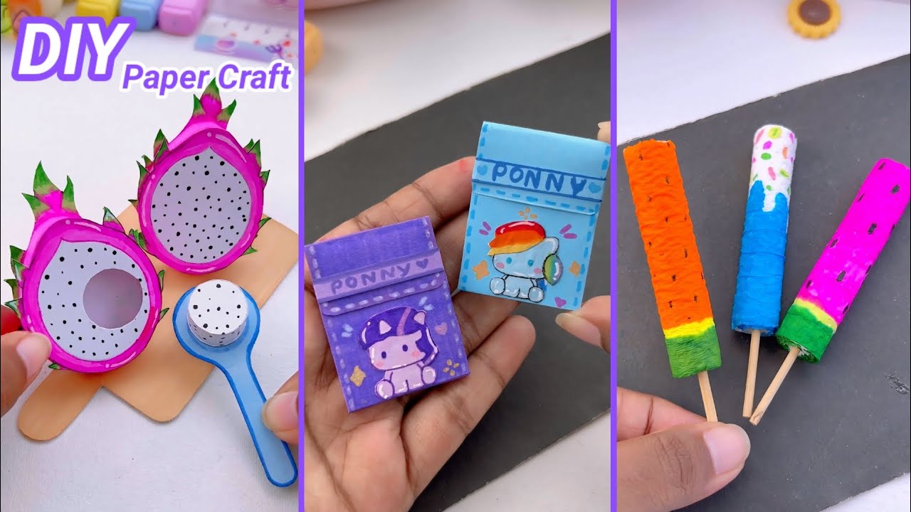 Easy Craft Ideas / DIY Miniature Crafts Idea / school hacks / mini ...