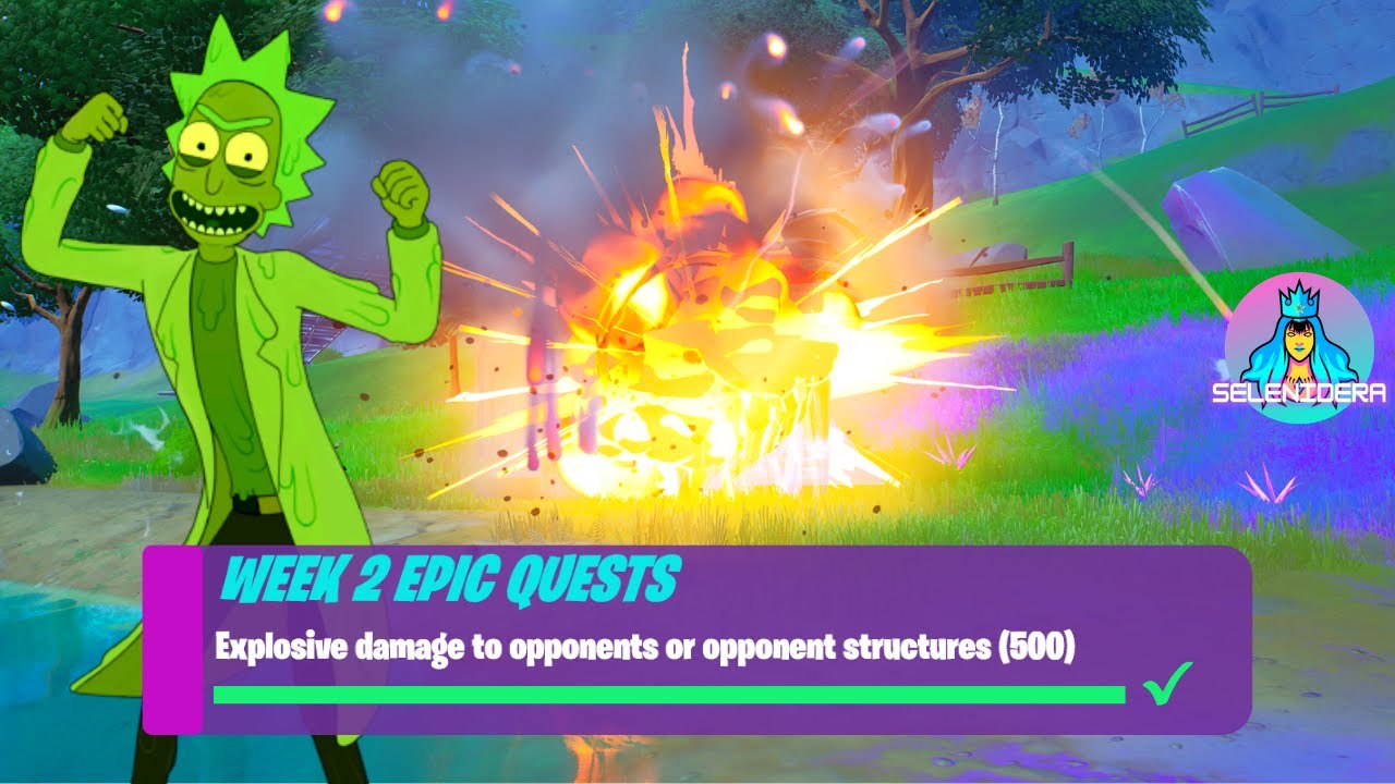 Explosive damage to opponents or opponent structures (500) | Fortnite ...