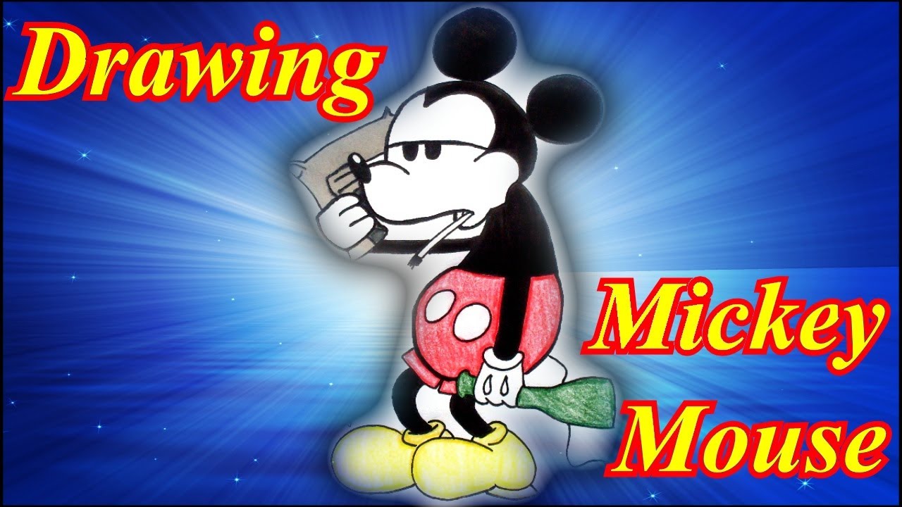 How To Draw a Bad Mickey Mouse - YouTube