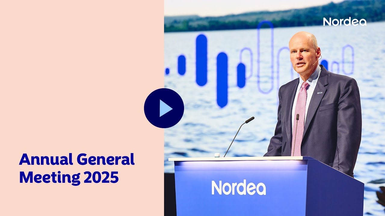 Nordea Chair Sir Stephen Hester at Nordea's AGM 2025 - YouTube