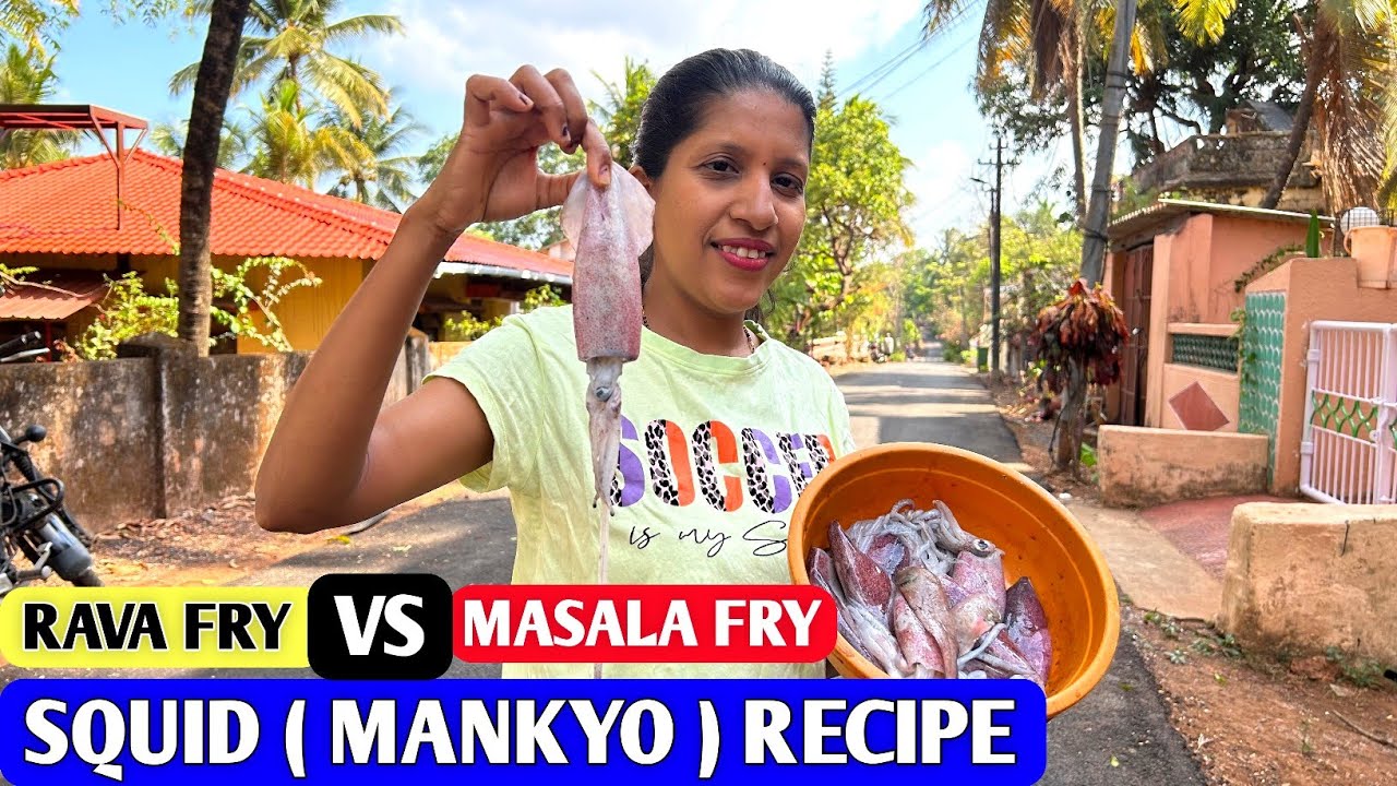 Squid Rawa Fry & Squid Masala Fry Goan Style | Goan Seafood | Goan ...