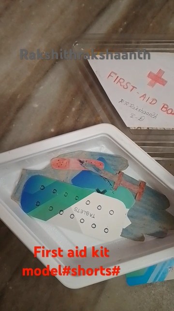 Kids project First aid box model@rakshithrakshaanth - YouTube