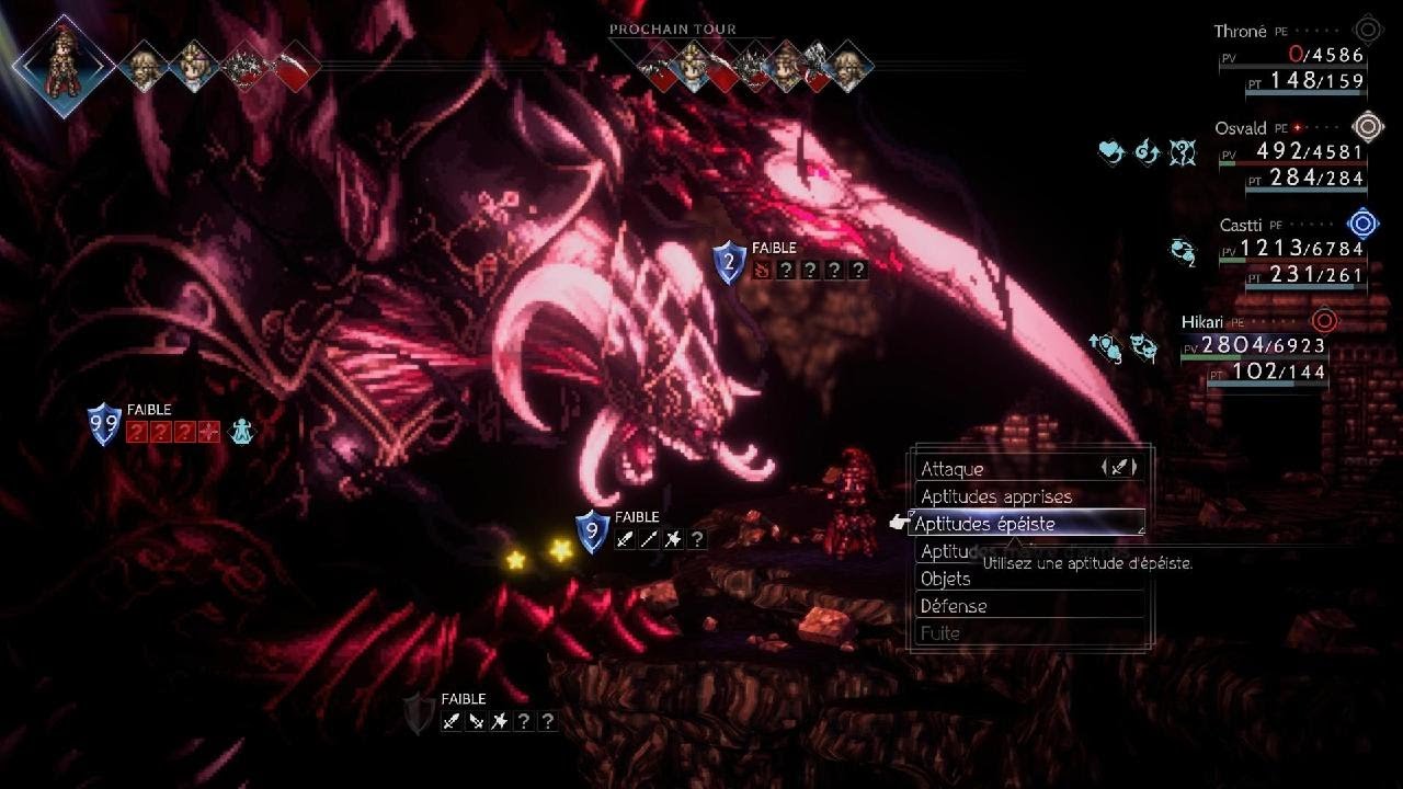 OCTOPATH TRAVELER II boss secret 2 phase - YouTube
