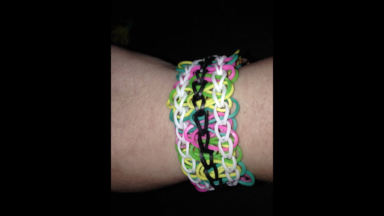 Rainbow Loom Train Track pattern tutorial how to - YouTube