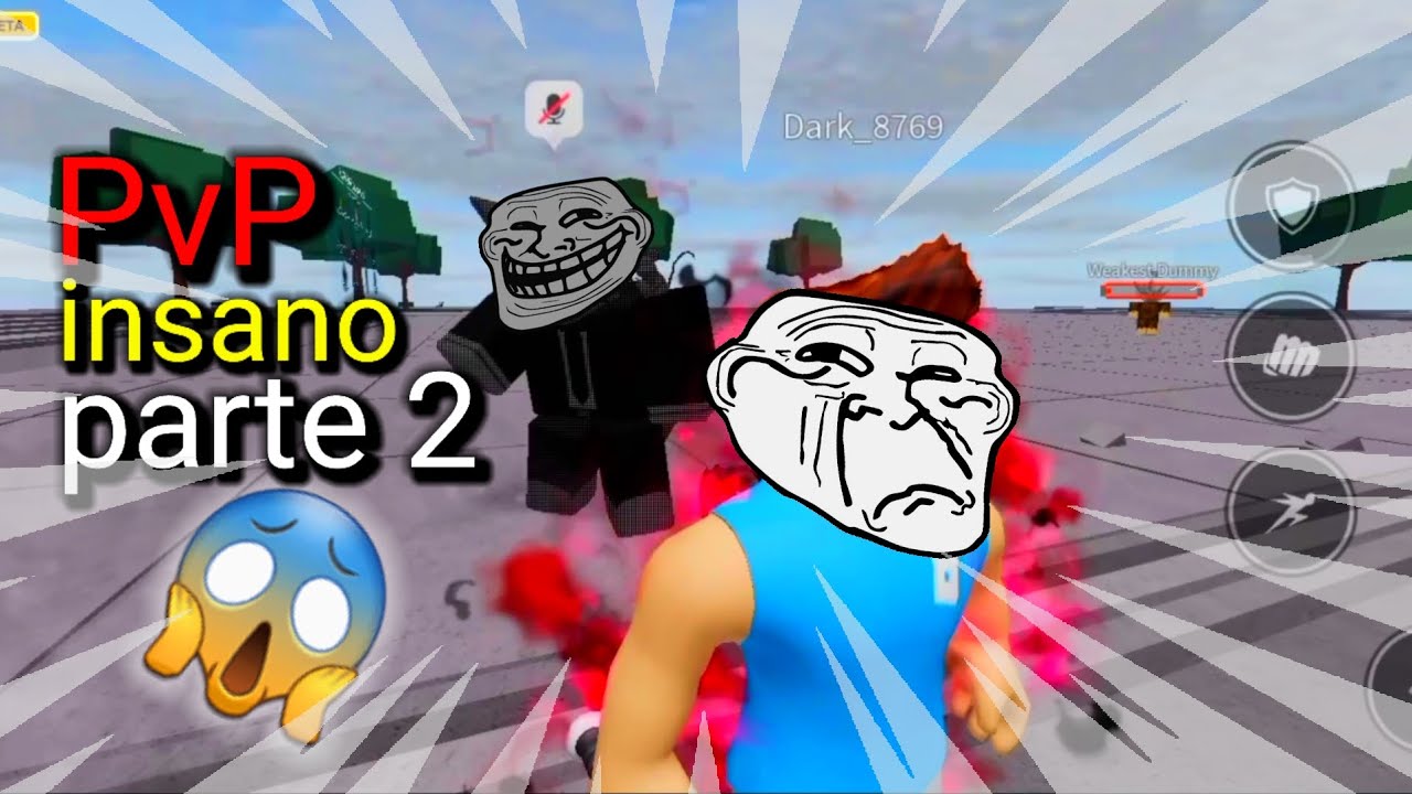 PvP insano parte 2 - the strongest battlegrounds - YouTube