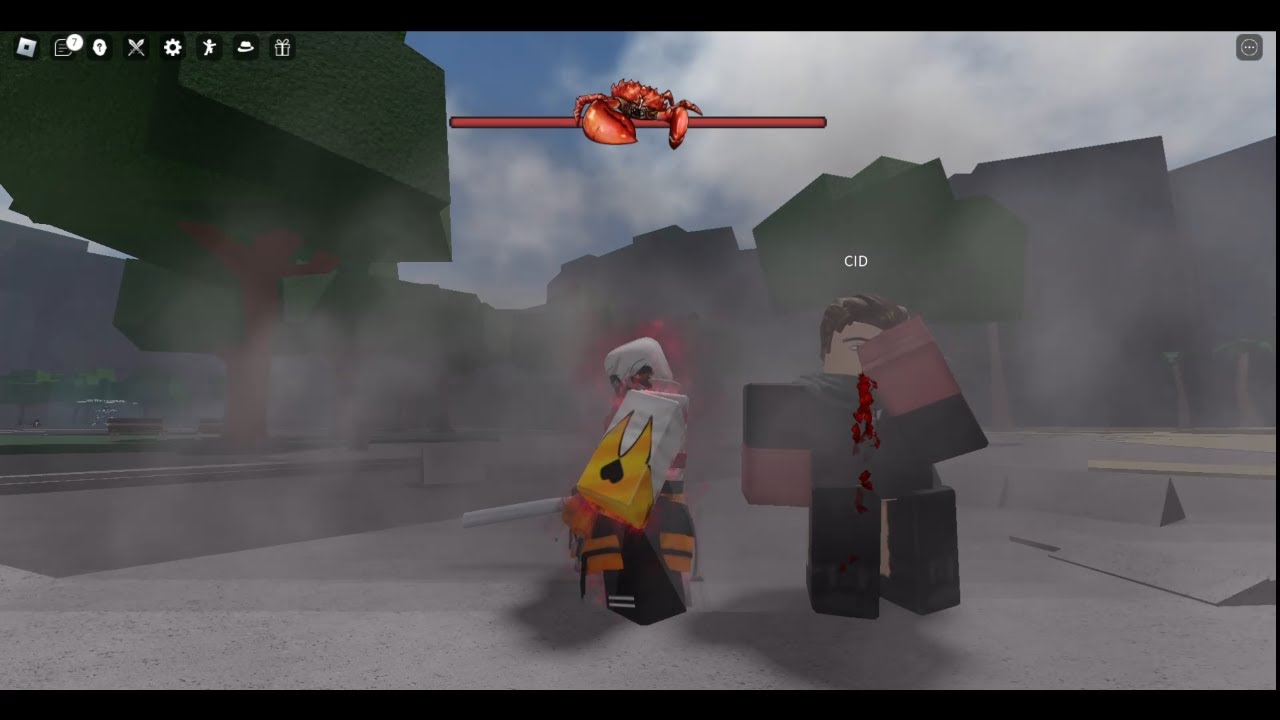 The Strongest Battlegrounds Hero Hunter and Brutal Demon Vs Boss Crab ...