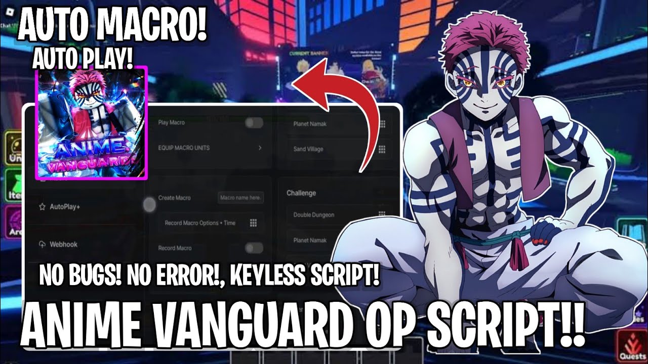 [NEW] Anime Vanguard Script Hack GUI OP! 2024 • No Key • Auto Macro ...