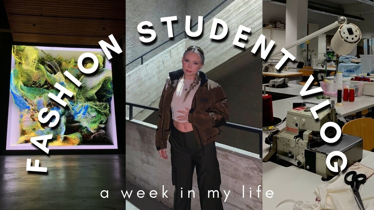 Fashion Design Student Vlog - a week in my life in Berlin // Sewing ...