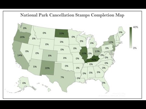 National Parks Cancellation Stamps Excel Database Overview - YouTube