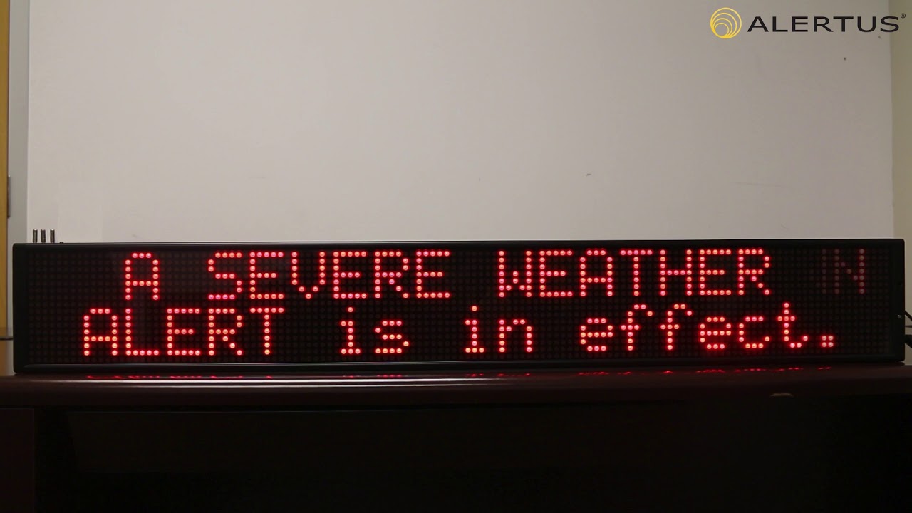 Alertus LED Marquee Activations - YouTube