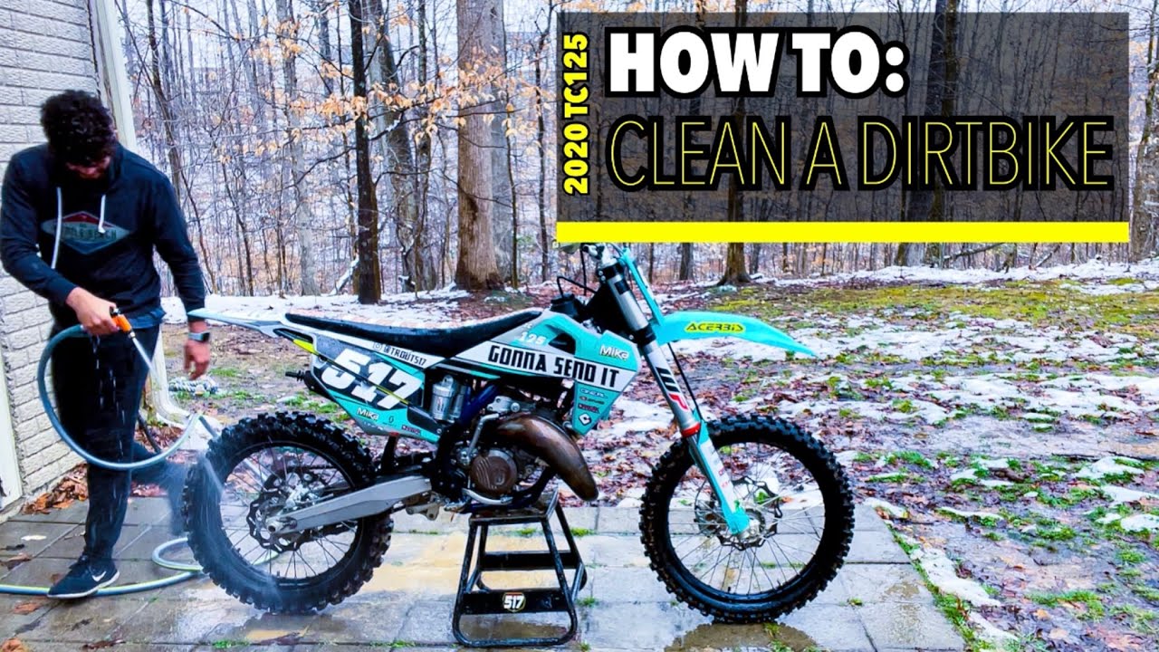 HOW TO CLEAN A DIRT BIKE : BUILDING A 2020 TC125 PART:1 - YouTube