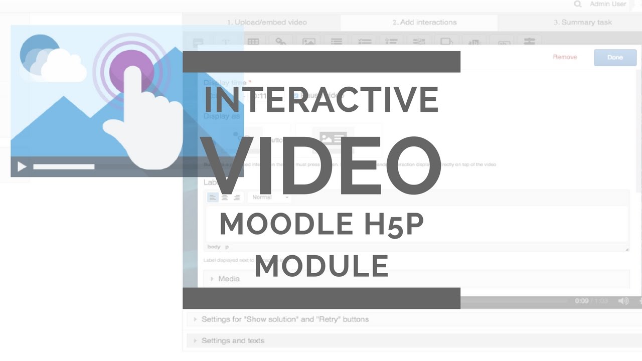 HVP Moodle Module - Interactive Video - YouTube