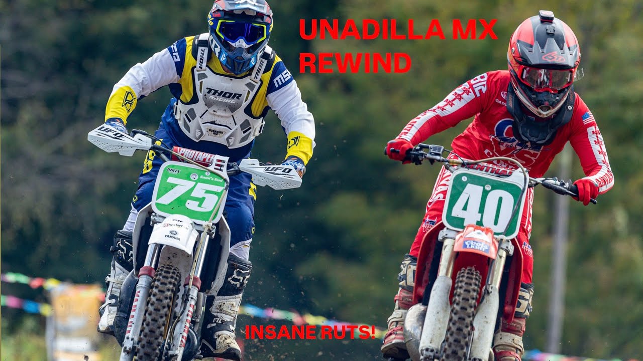Fighting insane ruts on vintage 2 stroke CR250 | UNADILLA MX REWIND ...