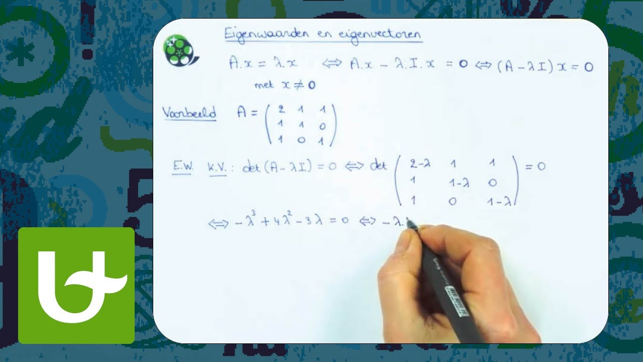 Eigenwaarden en eigenvectoren - YouTube