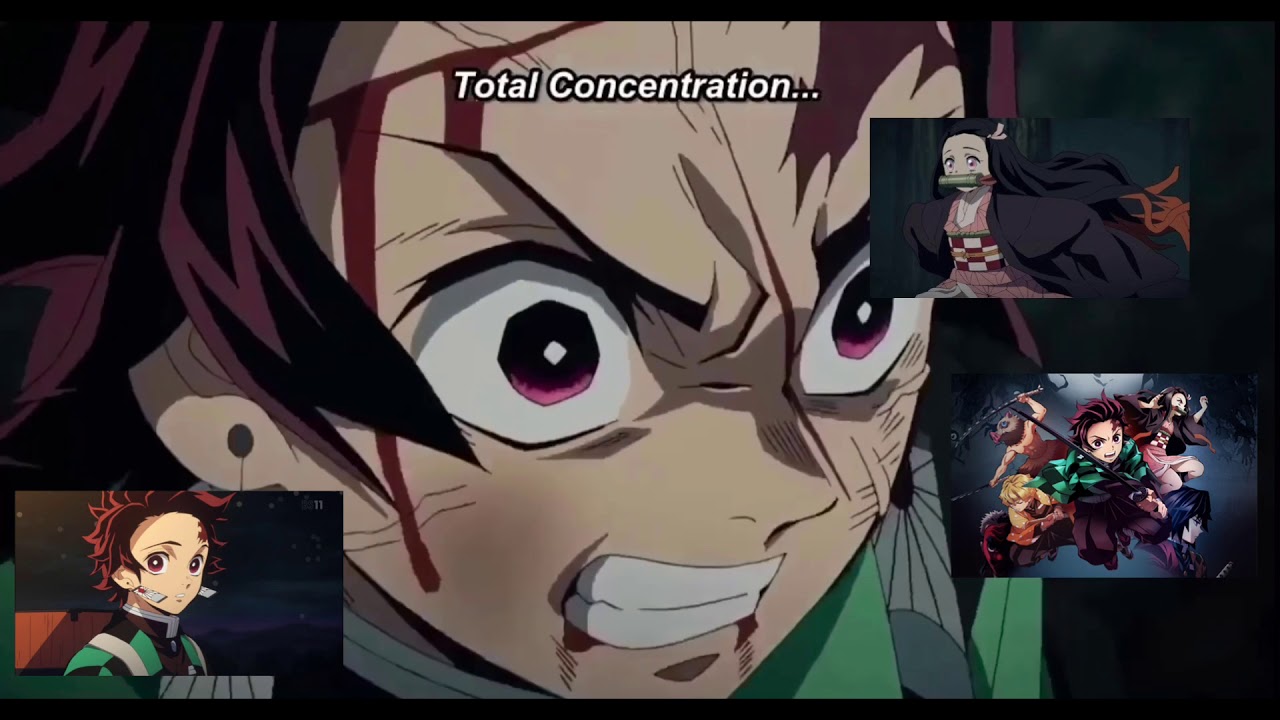 Tanjiro uses Hinokami Kagura (Dance of the Fire God), Nezuko does Blood ...