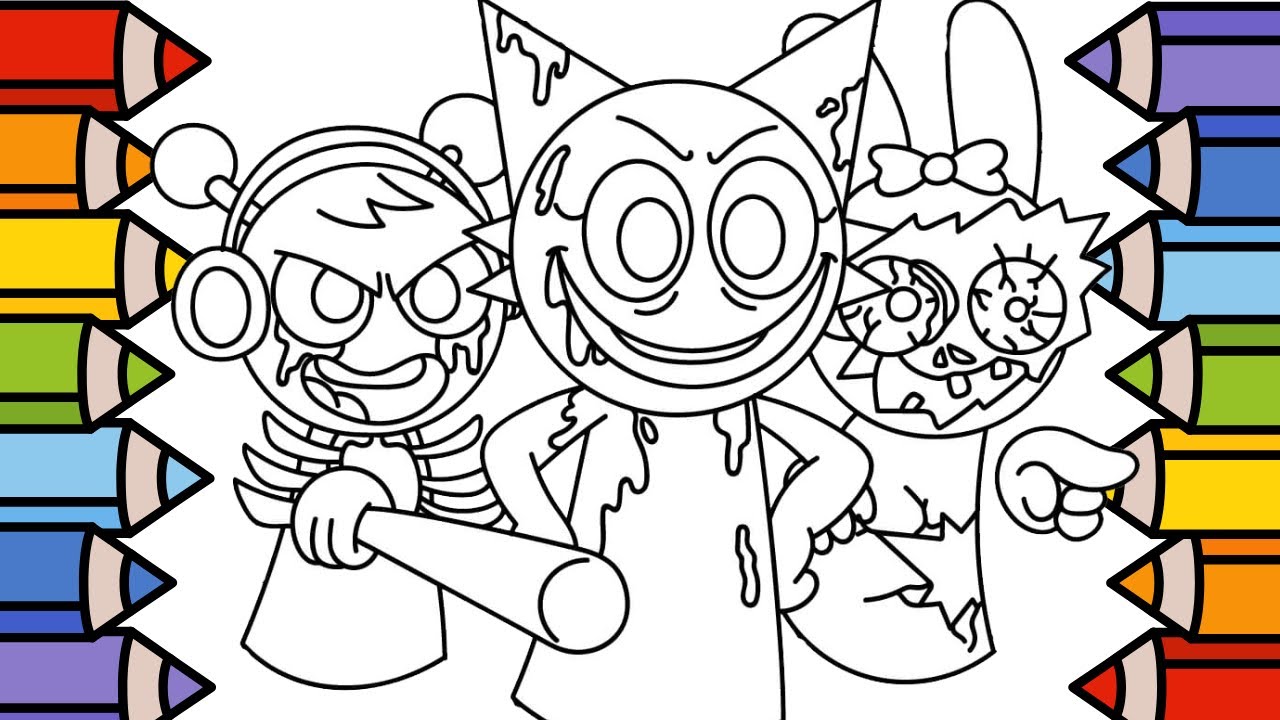 Incredibox Sprunki New Coloring Pages - How To Color Sprunki 2 | How To ...