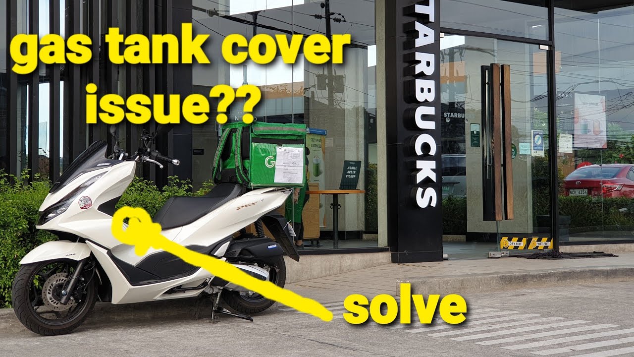 honda pcx 160 gas tank cover issue, how to solve - YouTube