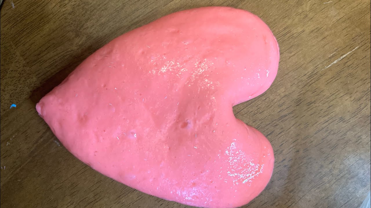 DIY pink slime for Valentines Day - YouTube