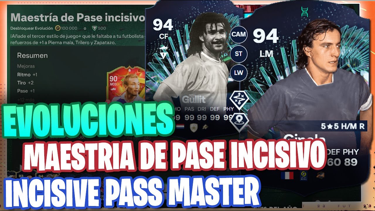 EVOLUCION: MAESTRIA DE PASE INCISIVO en EA FC 24 ¿Cuál es la mejor opción? ⭐ INCISIVE PASS ...