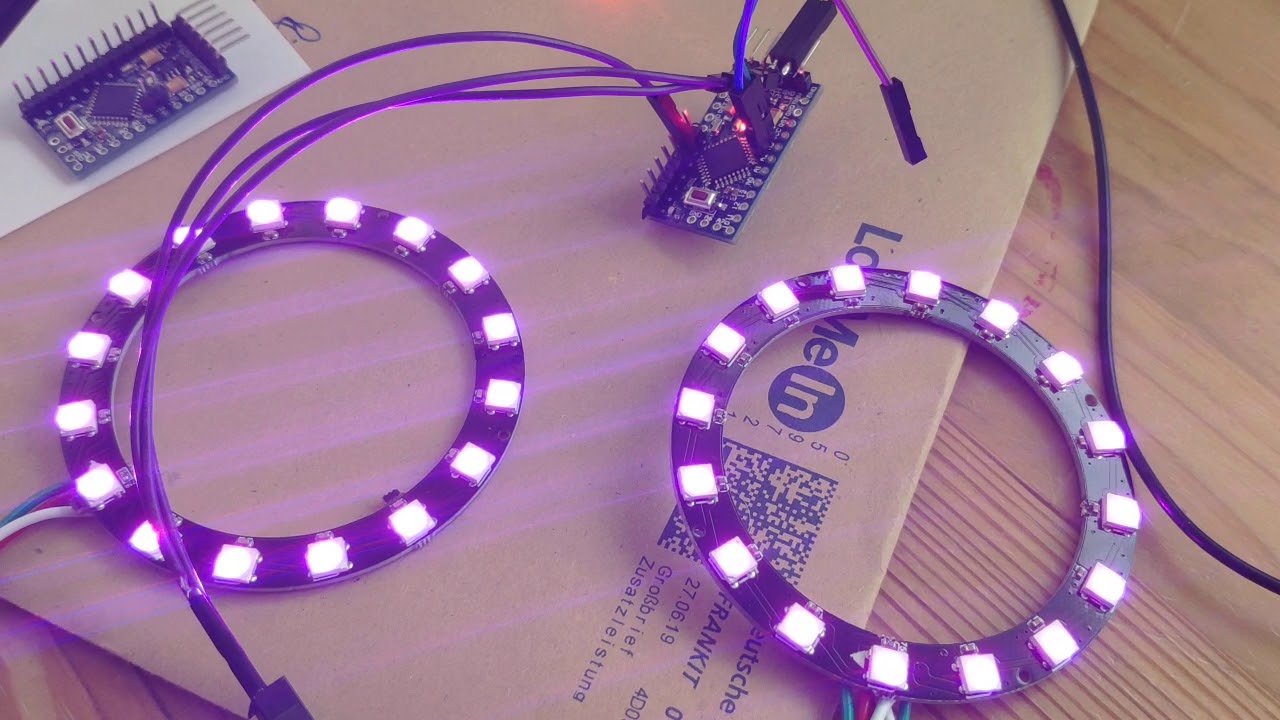 TILT!Audio controls RGB Led Rings - YouTube