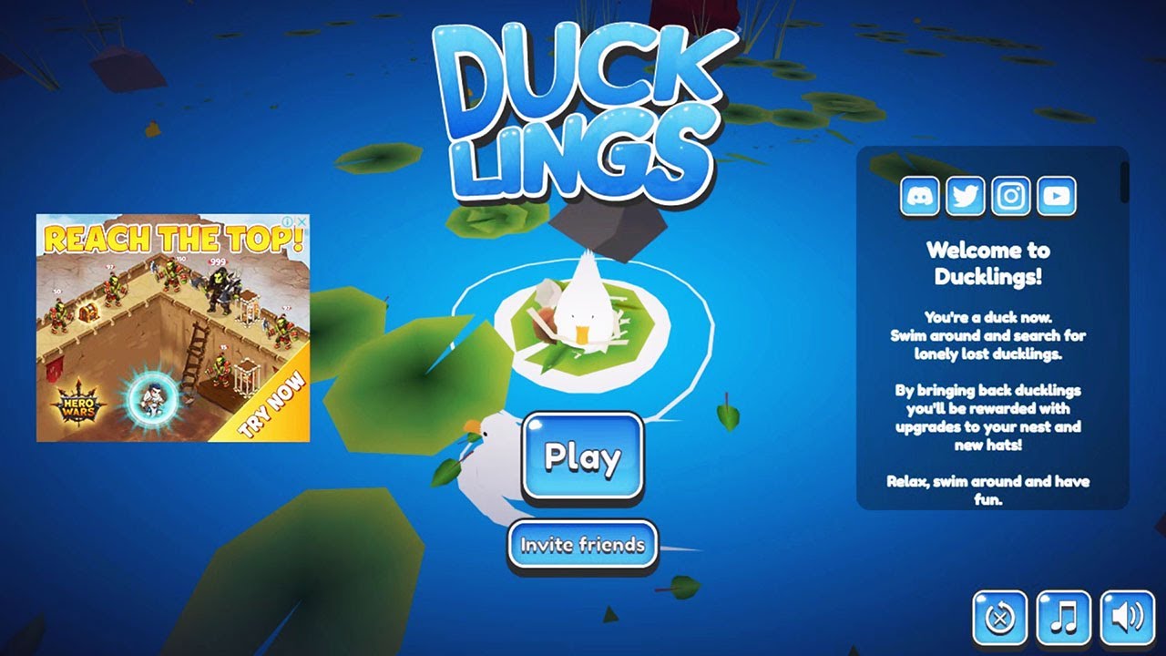 Ducklings Adventure Game - YouTube