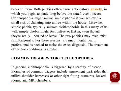 CLEITHROPHOBIA: SYMPTOMS AND TREATMENTS - YouTube