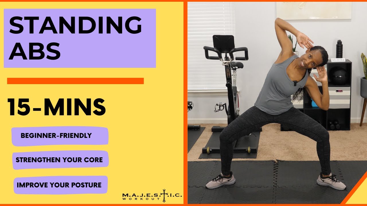 15-Min Standing Ab Workout | Beginner-Friendly | Strong Core | Let's GO ...