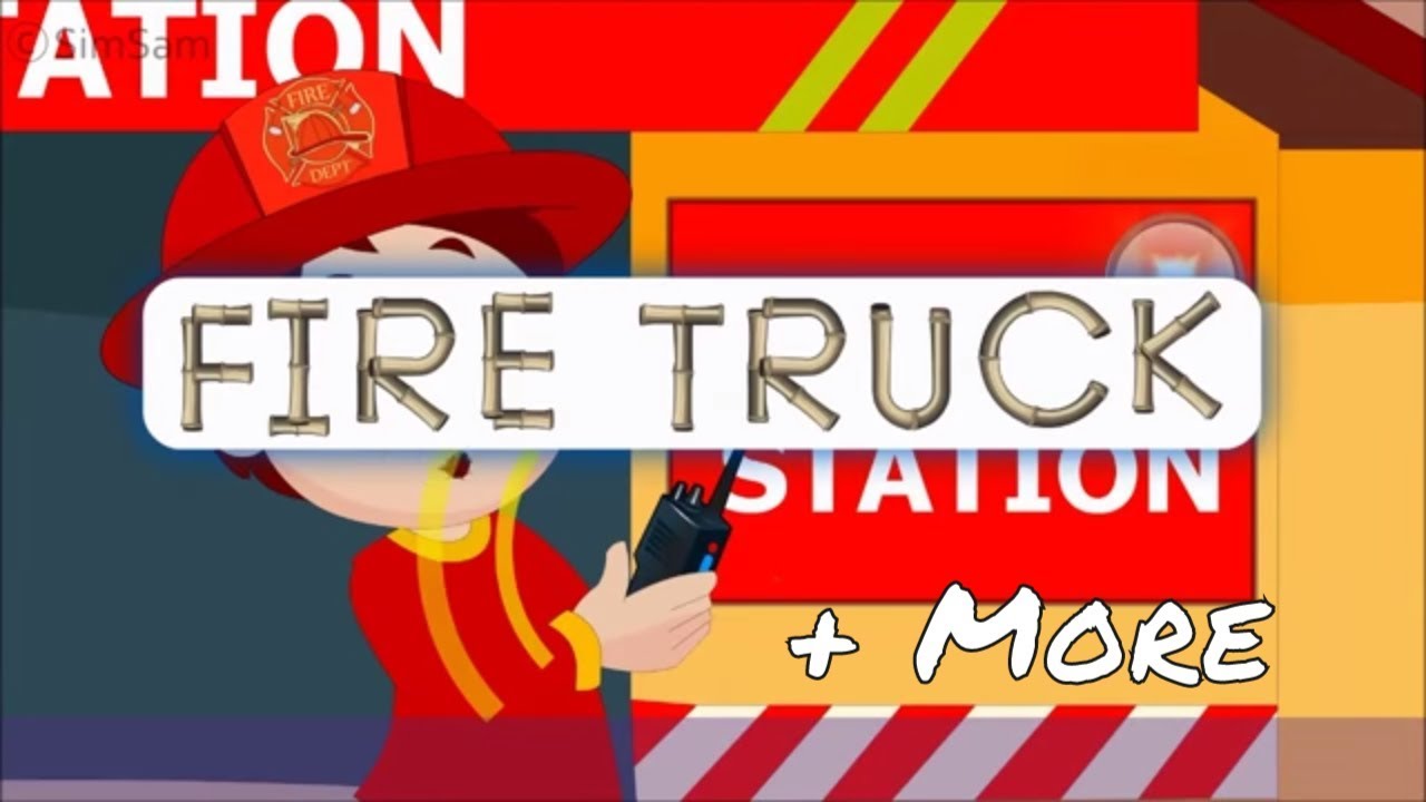 Fire Truck More Nursery rhymes | for Kids | babies by SimSam - YouTube